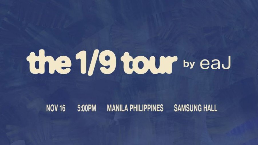 eaJ is Coming Back to Manila for his "The 1/9 Tour" - Annyeong Oppa